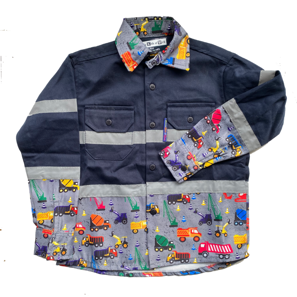 Hi Vis Construction Shirt - Special Edition – Aussie Kids at Work